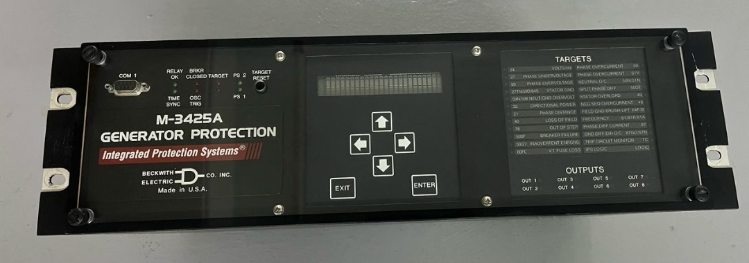 Generator Protection Relay - Turbo Control Solutions