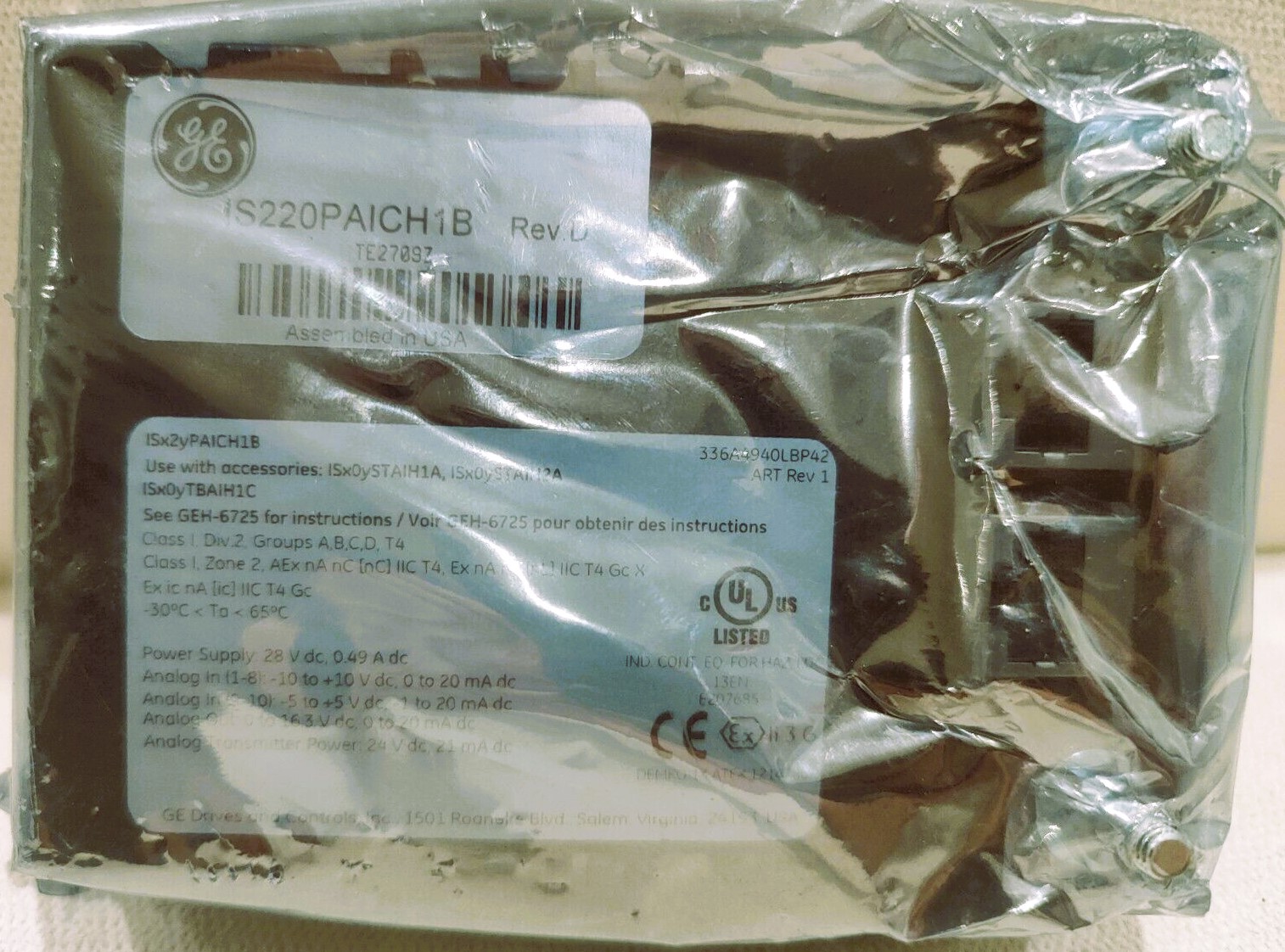 GE MKVIe I/O Pack Analog Input/Output Pack - Turbo Control Solutions