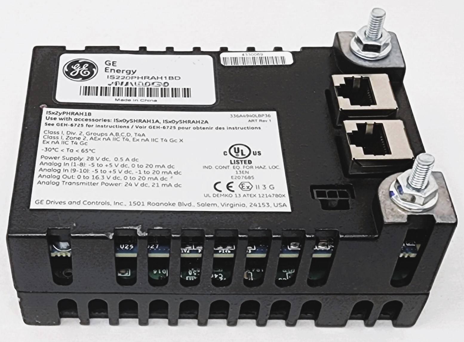 GE Mark VIe IO PACK, ANALOG IN/OUT, HART, BPPC - Turbo Control Solutions